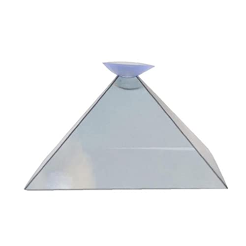 Onsinic 2 Pcs 3D Hologram Projector Pyramid Display Projector Video Stand Universal for Any Mobile Phone, 7*7*4cm