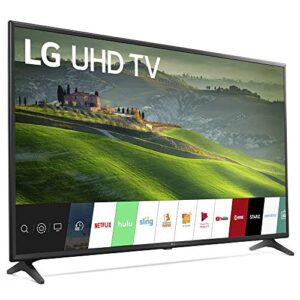 LG 49UM6900 49-inch HDR 4K UHD Smart IPS LED TV Bundle with Deco Mount Flat Wall Mount Kit, Deco Gear Wireless Backlit Keyboard and 6-Outlet Surge Adapter with Night Light