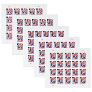 100 Count of 2022 U.S. Flag Forever Stamps (5 Sheets of 20)