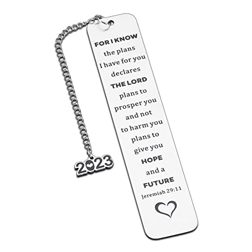 Inspirational Religious Gifts for Women Men Birthday Graduation Gifts for Her Him End of Year Student Gifts from Teacher Christian Gifts for Women Men Class of 2023 Graduates Gift Bookmark for Him Her