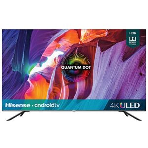 hisense 50-inch class h8 quantum series android 4k uled smart tv with voice remote (50h8g, 2020 model)