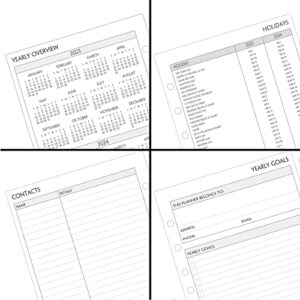 2023 Planner Refill, One Page Per Day, Daily & Monthly, Appointment Schedule, Priorities, Daily To Do, Notes (Classic, Size 4, Jan 2023 - Dec 2023)