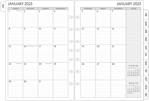 2023 Planner Refill, One Page Per Day, Daily & Monthly, Appointment Schedule, Priorities, Daily To Do, Notes (Classic, Size 4, Jan 2023 - Dec 2023)