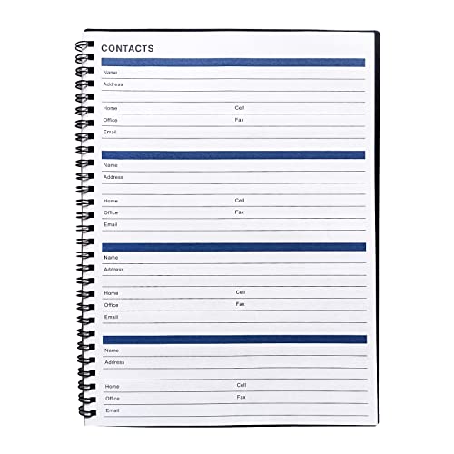 UtyTrees Calendar 2023 Planner - January 2023 - June 2024 Calendar Planner, 7.6" x 10.2", A4 2023 Calendar Planner, 18 Month Planner, with Double-Sided Storage Pocket, Premium Thick Paper, Black