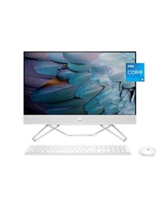 hp all-in-one bundle pc, 23.8″ fhd micro-edge touchscreen display, 12th generation intel core i5 processor, intel iris xe graphics, 8 gb ram, 512 gb ssd, windows 11 home os, wi-fi (24-cb1170, 2022)