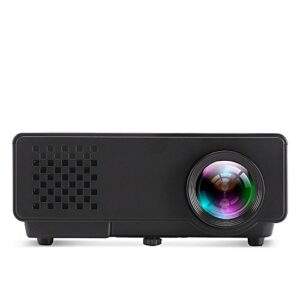 gaohailong mini projector portable multimedia 1000 lumens home theater movies parties 1080p hd and hdmi usb vga av atv input led, black