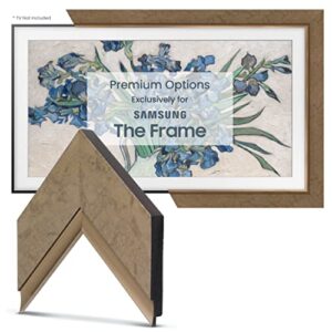 deco tv frames – contemporary bronze smart frame compatible only with samsung the frame tv (55″, fits 2021-2023 frame tv)