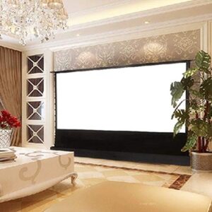 ZSEDP 4K 16:9 Electric Motorized Floor Rising Projector Projection Screen Black Crystal ALR Screen for Long Throw Projector ( Size : 100 inch )