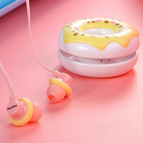 Cute Earbuds for Kids Girls, Soft in-Ear Headphones Wired with Mic and Volume Control, Cute Small Earbuds for iPhone 6/6s, Android Smartphones, MP5 Players