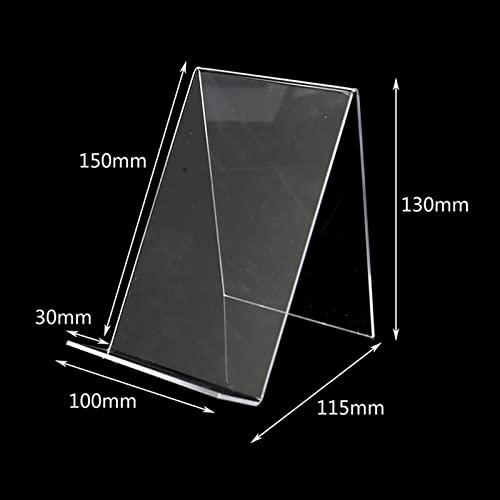 SZYAWsd File Sorters 1pc Acrylic Book Display Stand Photo Frame Brochure Artwork Holder Organizer Bookends Book Ends Book Stopper Bookends Wholesale