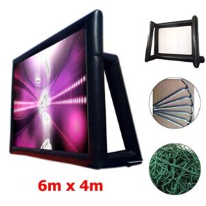 n/a Infltable Curtain Screen 200 Inch Projector Home Outdoor Office Portable 3D HD Projection Screen