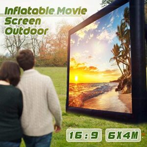 n/a Infltable Curtain Screen 200 Inch Projector Home Outdoor Office Portable 3D HD Projection Screen