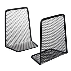 szyawsd file sorters 1 pair metal mesh desk organizer desktop office home bookends book holder black