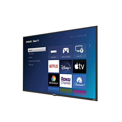 PHILIPS 55-Inch Class 4K 2160p Smart LED TV HDR 60Hz Refresh Rate Works with Siri Hey Google & Airplay + Free Wall Mount (No Stands) 55PFL5756/F7 (Renewed)