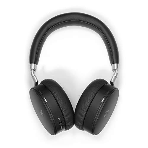 Aluratek Bluetooth Wireless Stereo Over-Ear Headphones with Built-in Mic, Comfortable Earpads, for Smartphone, iPhone, PC, MAC, Tablets (ABH05F) Black