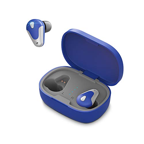 Helix True Wireless Earbuds, Bluetooth 5.0 Headphones, HD Audio with Unrivaled Bass, SecureLock Fit, Auto-Pairing, Hands Free Calling, Blue