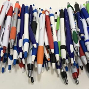 Closeouts For Less 175 Lot Misprint Ink Pens, Ball Point, Plastic, Retractable