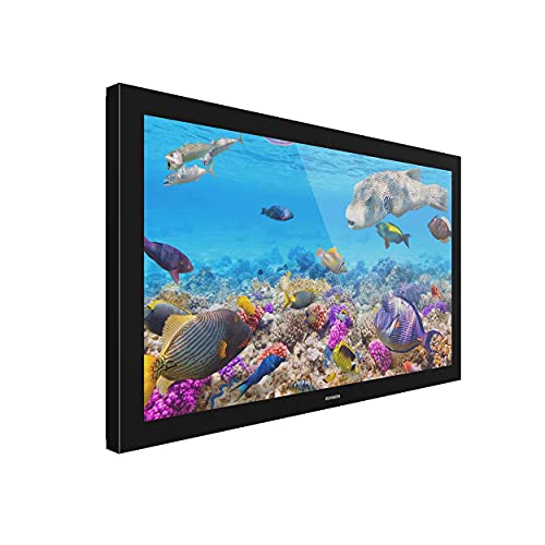 KUVASION 43 Inches Ultra-Slim Full Sun All-Weather Smart Outdoor TV, True 2000 Nits, 43 Inches Waterproof Sun Readable Outdoor TV, Garden TV, Swimming Pool TV, Patio TV