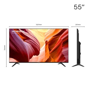 Skyworth S6G Plus Series 55-inch 4K Smart TV with Alexa Compatibility, Android11.0, HDR10, Google Assistant and Chromecast Built-in, Game Mode