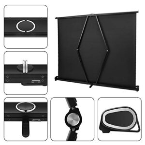 FZZDP 40 inch 16:9 Mini Table Projector Screen Matt White Portable Tabletop Projection Screen for LED/LCD/DLP projectors