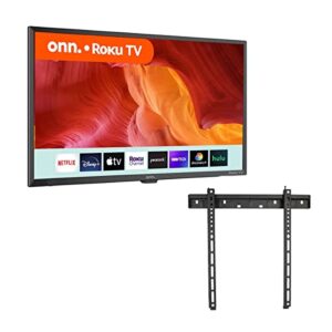 onn. 100012589 32″ 720p hd roku smart tv includes wall mount 2020 model (no leg stands) (renewed)