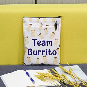 Zuo Bao Burrito Lover Book Pough Funny Trendy Foodie Gifts Team Burrito Book Sleeve Mexican Burrito Gift For Burrito Lovers（Team Burrito）