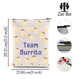 Zuo Bao Burrito Lover Book Pough Funny Trendy Foodie Gifts Team Burrito Book Sleeve Mexican Burrito Gift For Burrito Lovers（Team Burrito）