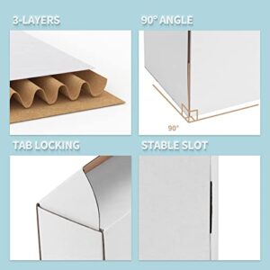 WIFTREY 7x5x4 White Shipping Boxes 25 Pack for Small Business, Small Corrugated Cardboard Boxes for Mailing, Packing, Shipping