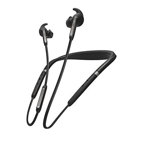 Jabra Elite 65e Alexa Enabled Wireless Stereo Neckband with In-Ear Noise Cancellation – Titanium Black