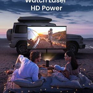 Nebula Anker Capsule 3 Laser 1080p with Anker Nebula Projector Lightweight and Adjustable 3-ft Floor Stand