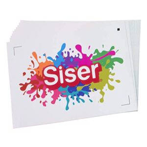 siser easycolor dtv 8.4″ x 11″ sheets – inkjet printer compatible heat transfer vinyl (5 sheets)