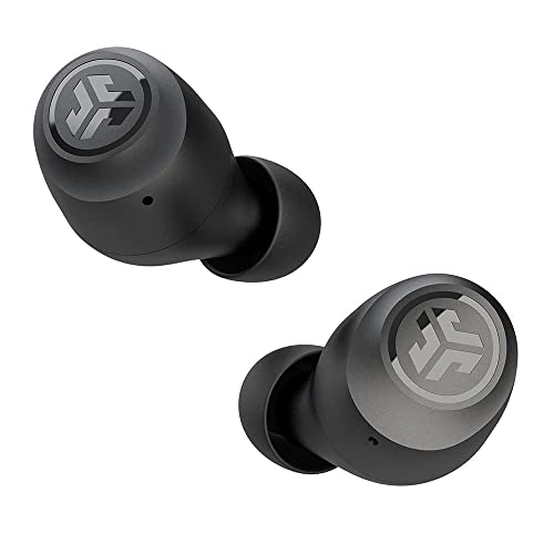 JLab Go Air Pop True Wireless Bluetooth Earbuds + Charging Case | Black | Dual Connect | IPX4 Sweat Resistance | Bluetooth 5.1 Connection Cloud Foam Mnemonic Earbud Tips