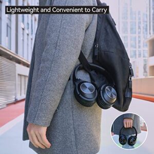 Noise Cancelling Headphones Over Ear: Bluetooth Wireless Foldable ANC Headphones Comfortable with Active Sound Canceling Stereo Mic