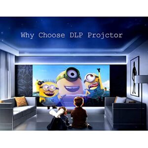 WENLII Video Projector Home Theater Movie Full 720p Resolution Led Freeshiping Home Cinema Projector for Smartphone