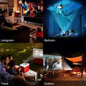 WENLII Video Projector Home Theater Movie Full 720p Resolution Led Freeshiping Home Cinema Projector for Smartphone