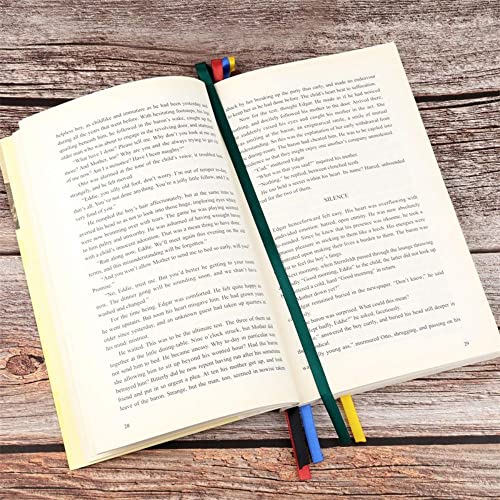 6Pcs Bible Ribbon Bookmark Multi Ribbon Page Marker Leatherette Bookmark Artificial Leather Bookmark with Colorful Ribbons for Books