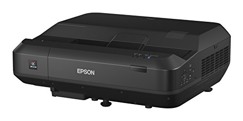 Epson Home Cinema LS100 3LCD Ultra Short-Throw Projector, Digital Laser Display with Full HD and 100% Color Brightness (Renewed) (V11H879520-N)