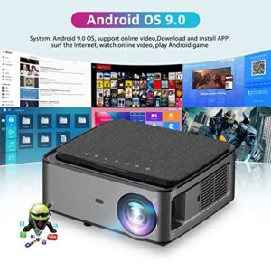 WENLII Ga828 Full Projector Native 1920x 1080p Projetor Android 9.0 Smart Phone Video Beamer Led 3D Home Theater Cinema ( Color : Multiscreen Version )