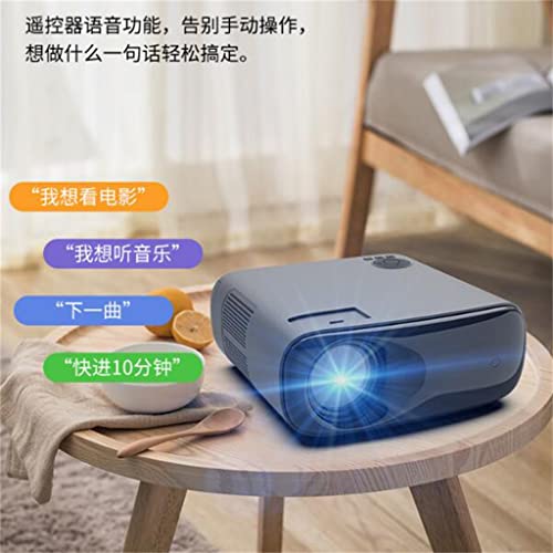 WENLII Projector Office Support 4K High Brightness LED Screen Voice Mini Home Projector