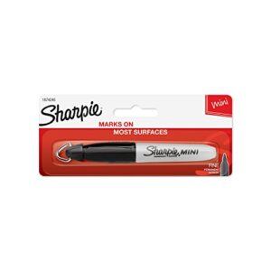 sharpie mini permanent marker black keychain, black