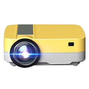 wenlii q6s video projector for movie home cinema full 1080p supported airplay android 10 tv box optional movie beamer ( color : d )