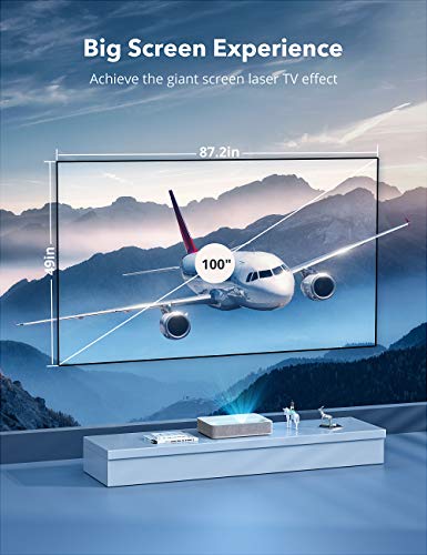 ALR Projector Screen, 100-inch UHD 16:9, Fixed Frame Projection Screen for Ultra-Short Throw Projector, ALR Screen Slim Edge for Home Theater, Boardroom, Easier to Assemble