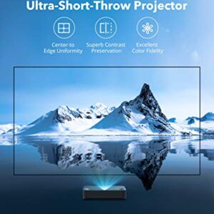 ALR Projector Screen, 100-inch UHD 16:9, Fixed Frame Projection Screen for Ultra-Short Throw Projector, ALR Screen Slim Edge for Home Theater, Boardroom, Easier to Assemble