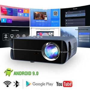 WENLII Home Projector Airplay High Brightness Full 1080p Android 9.0 System FreeShipping Home Theater Projector