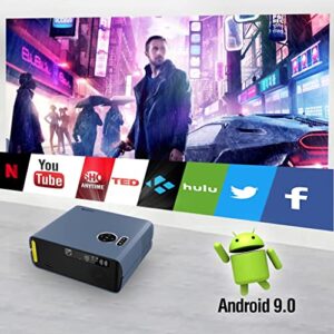 WENLII Home Projector Airplay High Brightness Full 1080p Android 9.0 System FreeShipping Home Theater Projector