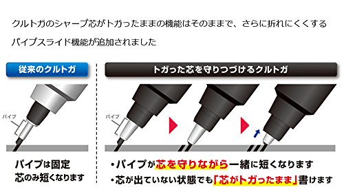 uni Mechanical Pencil Kurutoga Pipe Slide Model 0.5mm, Blue Body (M54521P.33)