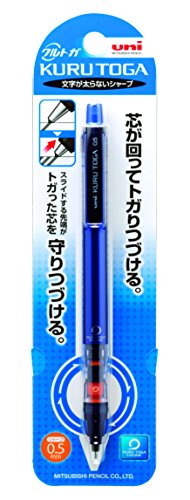 uni Mechanical Pencil Kurutoga Pipe Slide Model 0.5mm, Blue Body (M54521P.33)