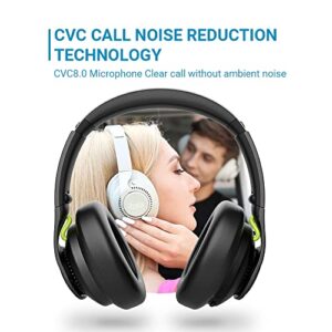 233621 Trip Active Noise Cancelling Headphones with Independent Noise Reduction Chip, Bluetooth Wireless Headphones Built-in Mic and Ex Audio Cable, 40H Battery, Hands-Free Calls, HiFi Sound Quality