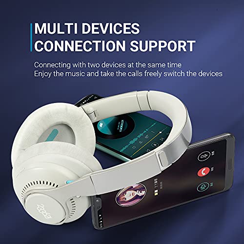 233621 Trip Active Noise Cancelling Headphones with Independent Noise Reduction Chip, Bluetooth Wireless Headphones Built-in Mic and Ex Audio Cable, 40H Battery, Hands-Free Calls, HiFi Sound Quality