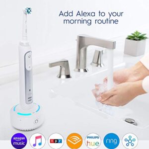 Oral-B Electric Toothbrush, Alexa Built-In, Amazon Dash Replenishment Enabled, White, Smart Brushing System